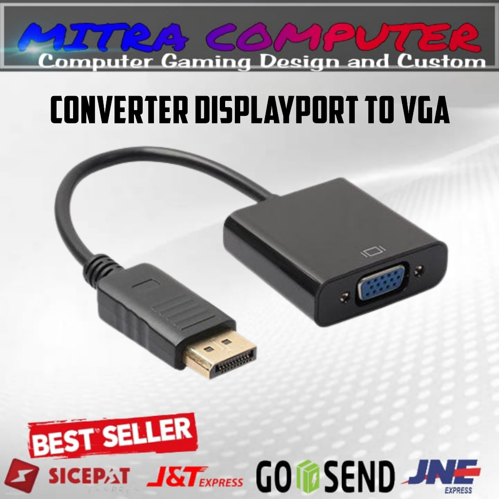 Jual CONVERTER DISPLAY PORT TO VGA / DP TO VGA | Shopee Indonesia