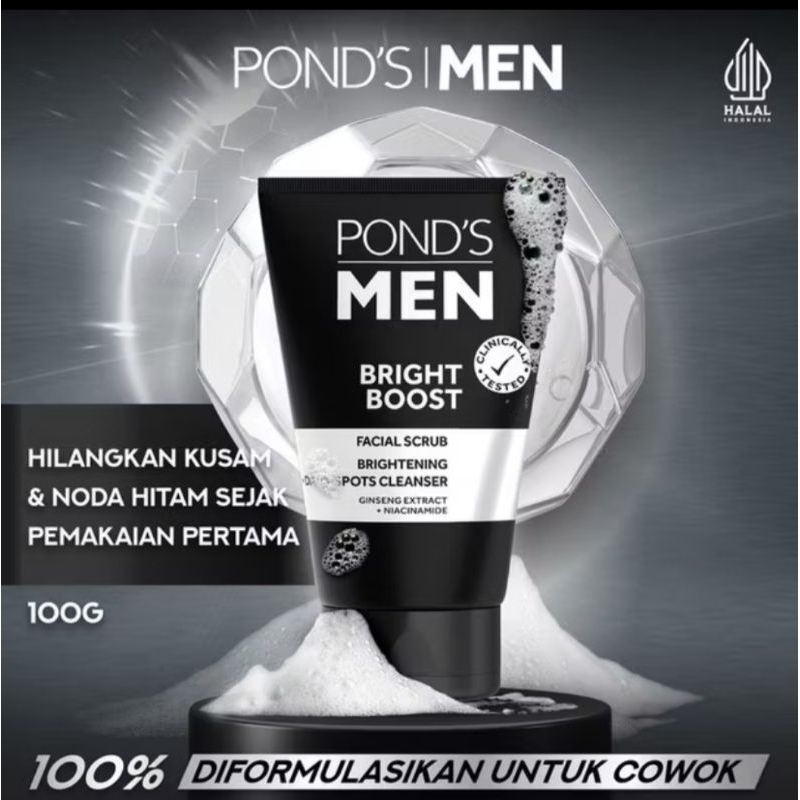 Jual Ponds Men Bright Boost 100ml | Shopee Indonesia