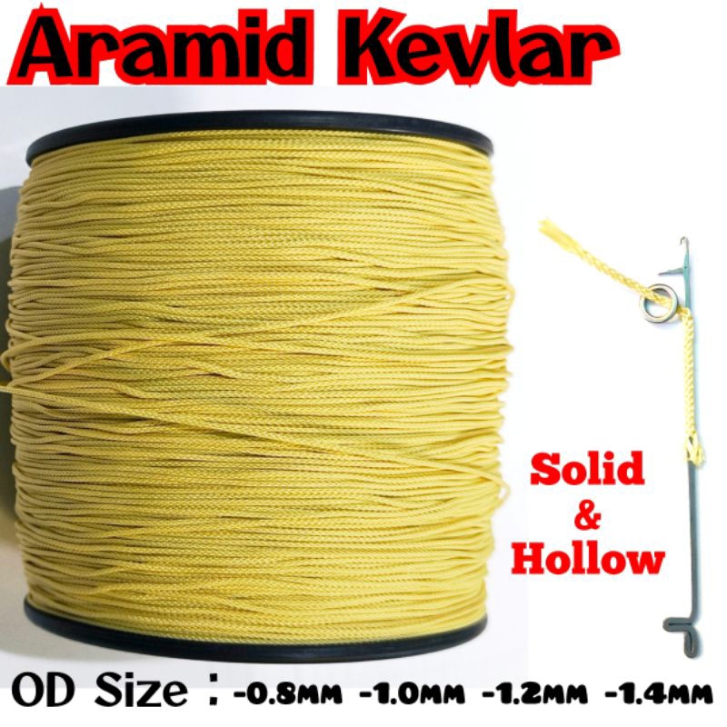 Jual Aramid Kevlar Solid Hollow Kevlar Assist Line 300cm Kevlar by Deep ...