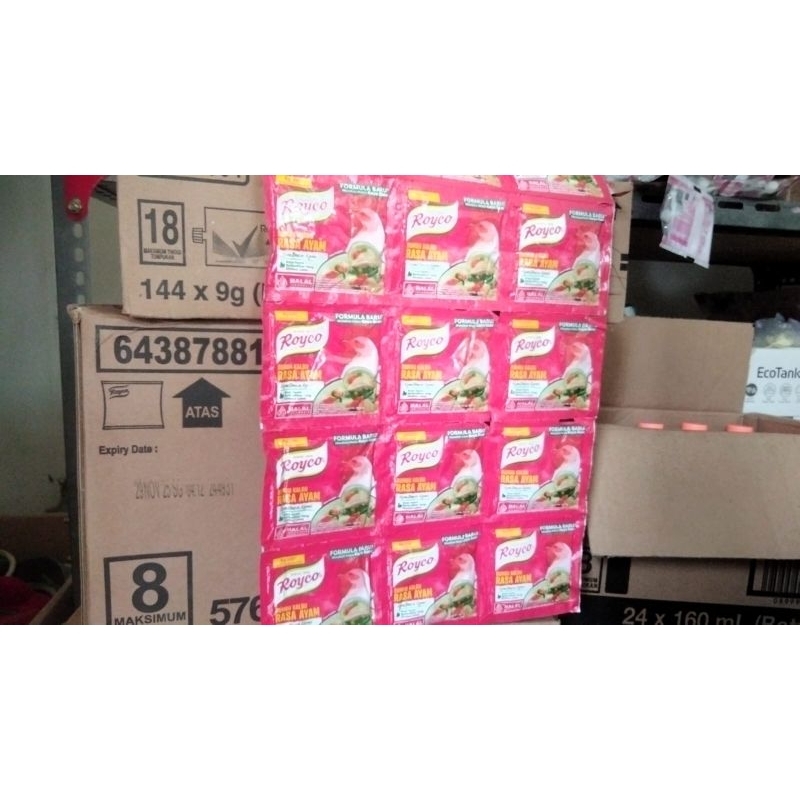 Jual ROYCO AYAM 8 GR Harga untuk 1 Dus 48 renceng x 12 = 576sachet | Shopee Indonesia