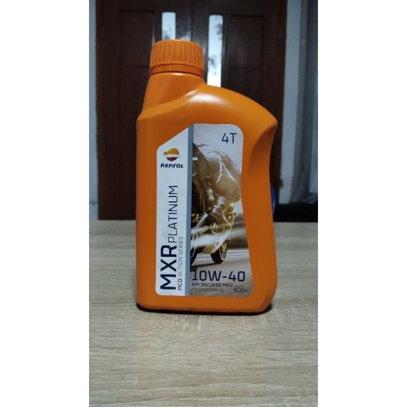 Jual REPSOL MXR PLATINUM OLI MOTOR 10W-40 800ml | Shopee Indonesia