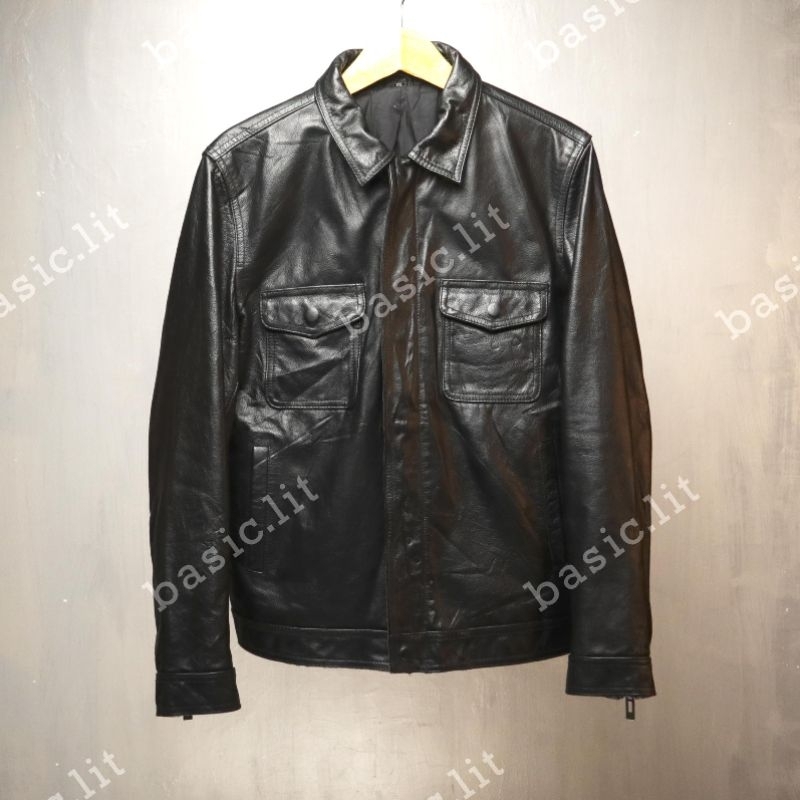 Jual Urban Baron trucker leather jacket second preloved | Shopee Indonesia