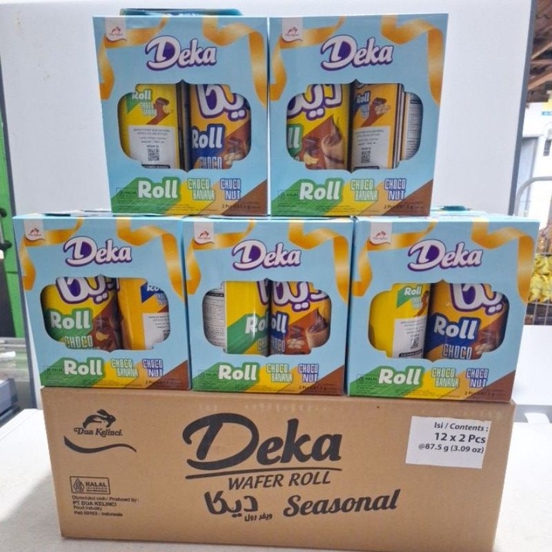 Jual SATU DUS PAKET DEKA WAFER ROLL ISI 12 BOX(SATU BOX ISI 2 KALENG*87 ...