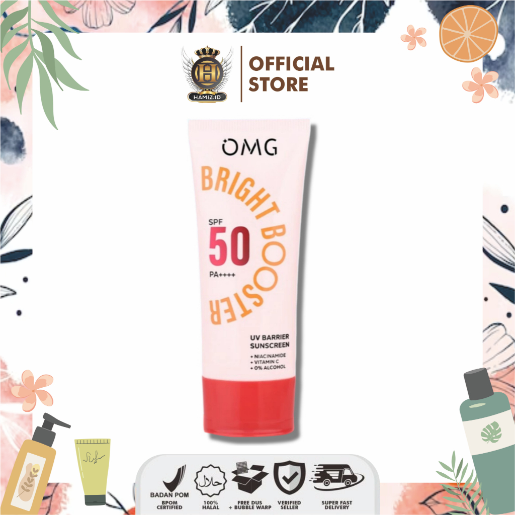 Jual OMG Oh My Glow Bright Booster UV Barrier Sunscreen SPF 50 PA ...