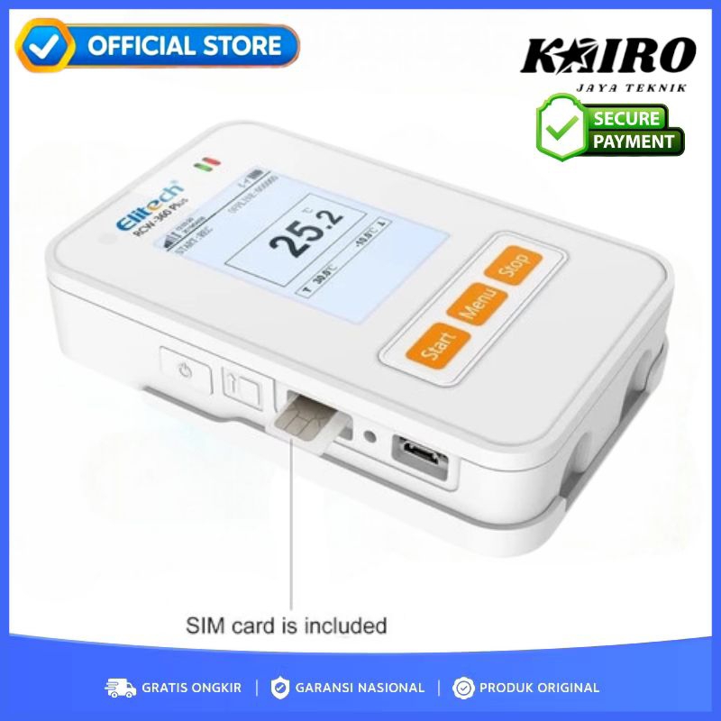 Jual 4G SIM CARD Temperature Humidity Data Logger Elitech RCW360 PLUS ...