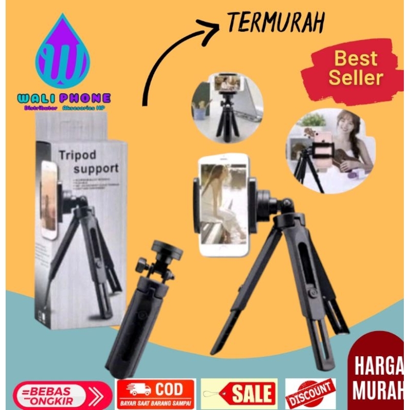 Jual tripod mini handphone model kaki 3 holder u tarik cocok buat alat ...