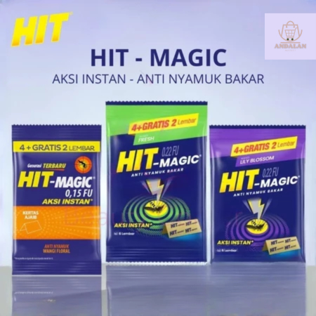 Jual HIT Magic Bakar 4's [ 1 renceng = 12 Sachet ] Anti Nyamuk ...
