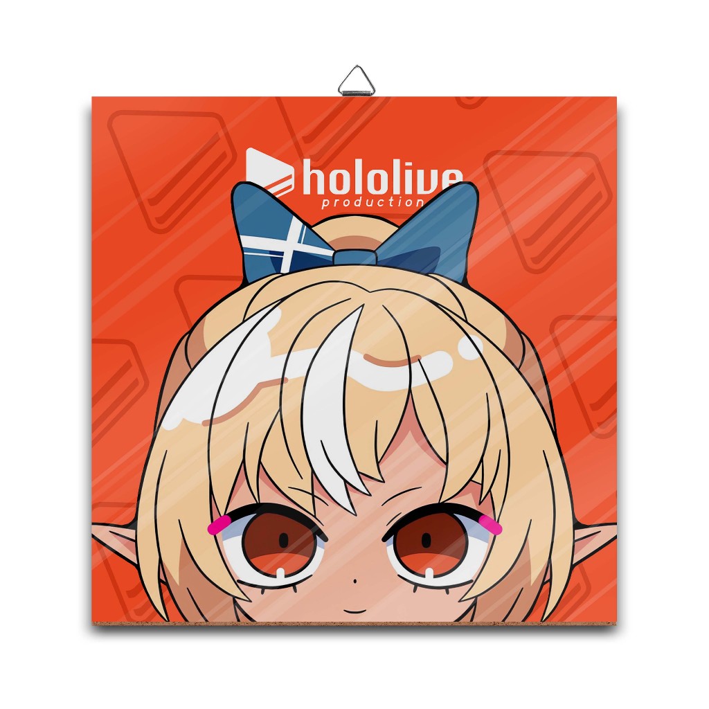 Jual Poster dinding kayu anime vtuber SHIRANUI FLARE PEEKER ALT ...