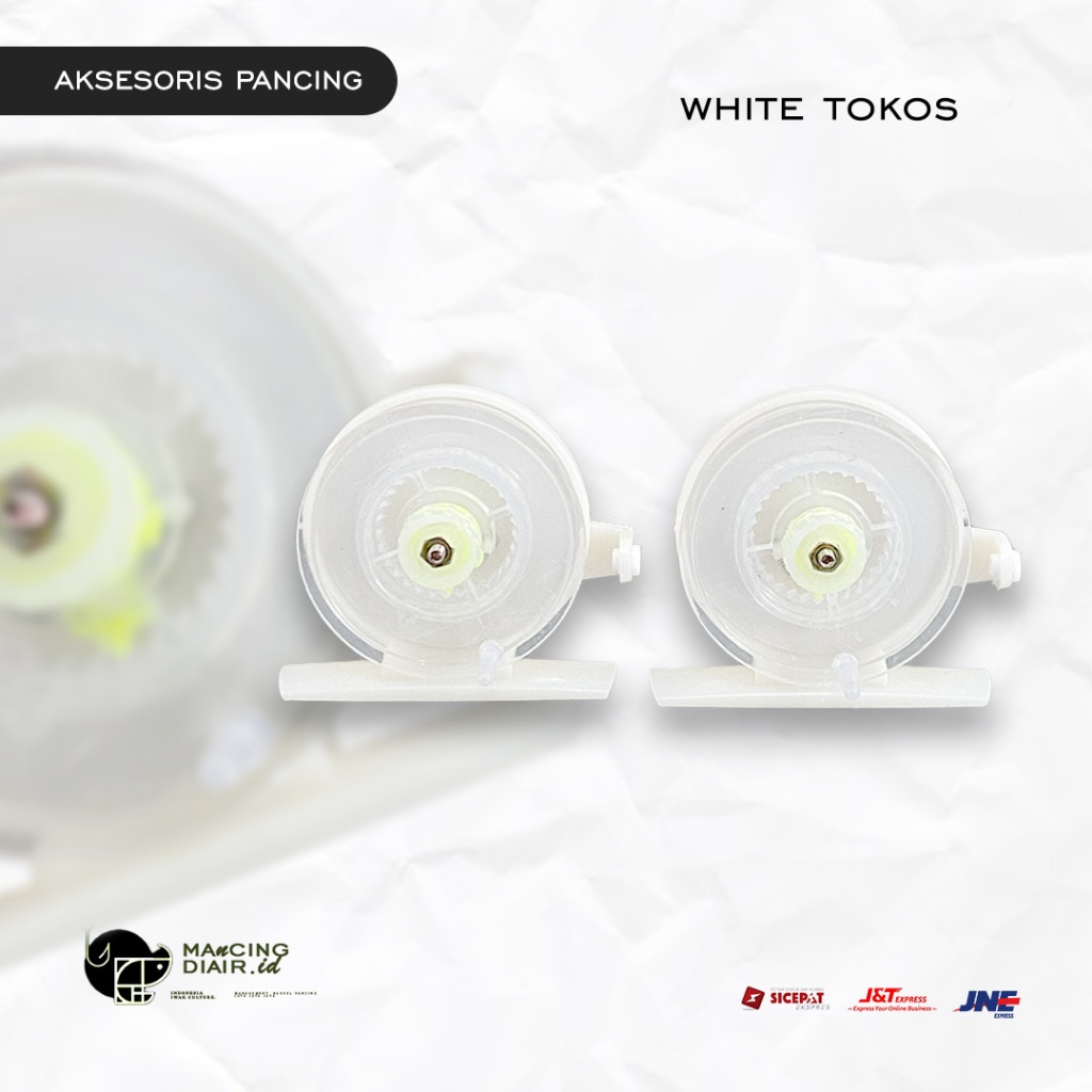 Jual Reel Pancing Tokos Plastik Mini - Warna Putih | Shopee Indonesia