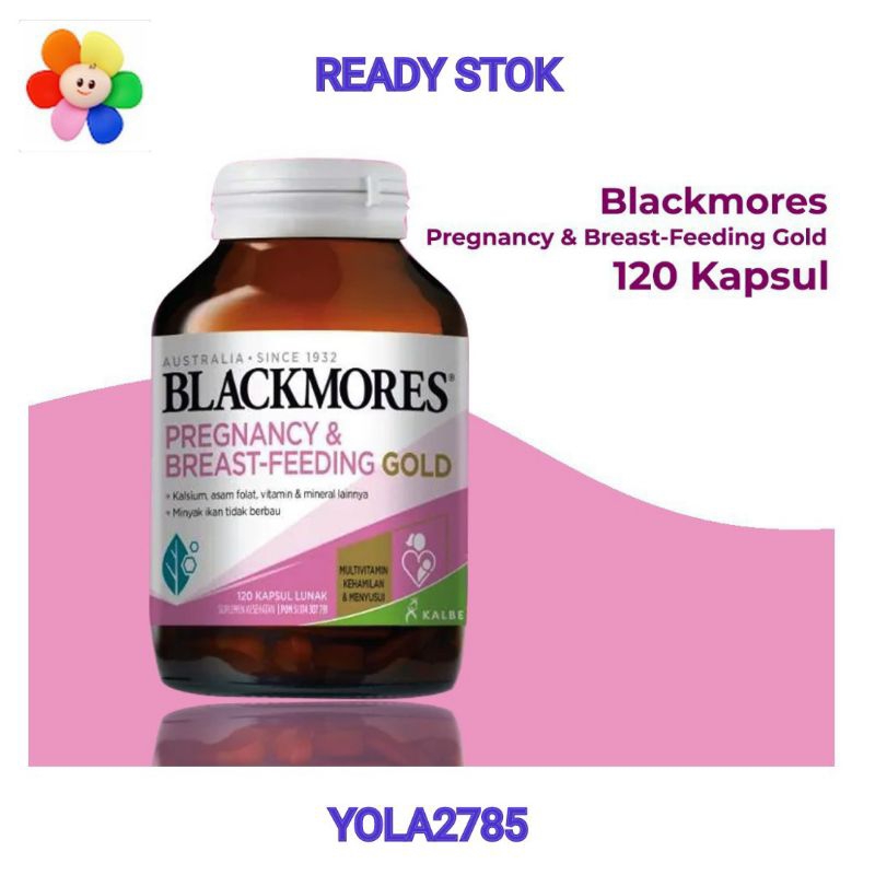 Jual Blackmores Pregnancy & Breastfeeding Gold 120 kapsul Capsules ...