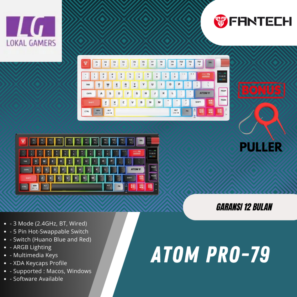 Jual Fantech Atom Pro 79 / Atom Pro79 / MK917 Wireless Keyboard ...