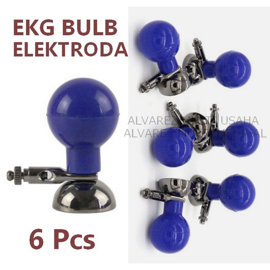 Jual EKG ECG Elektroda Suction Bulb/Suction Chest Electrode 6 Pcs/Set ...