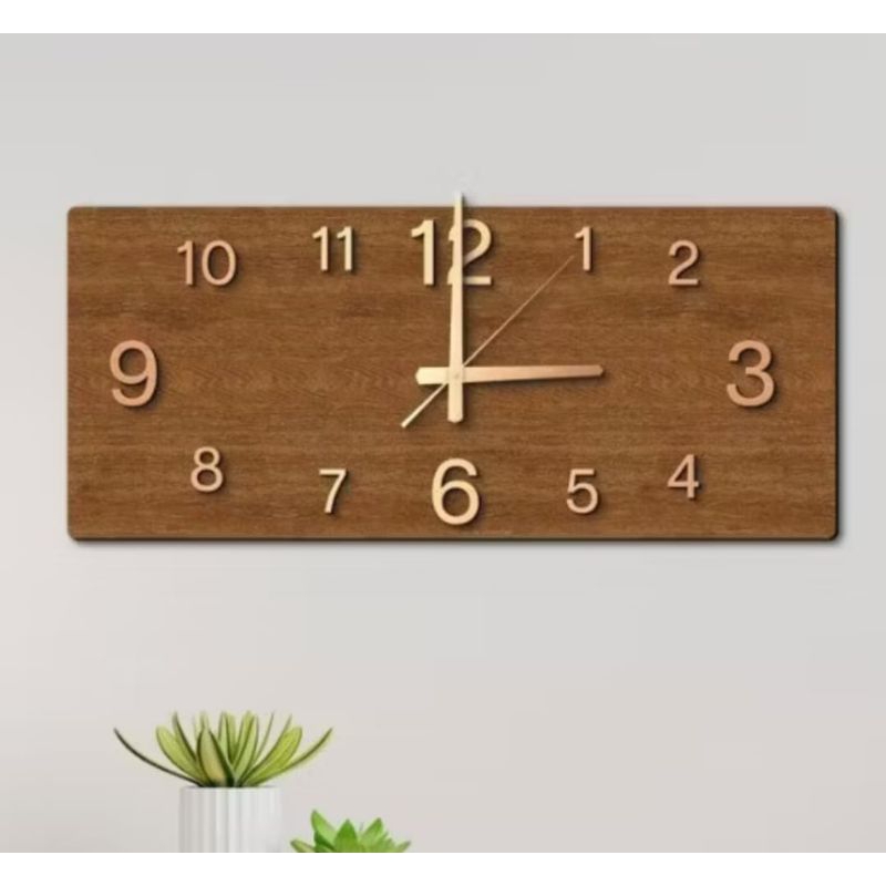 Jual jam dinding model terbaru / jam dinding kayu jati / jam dinding ...