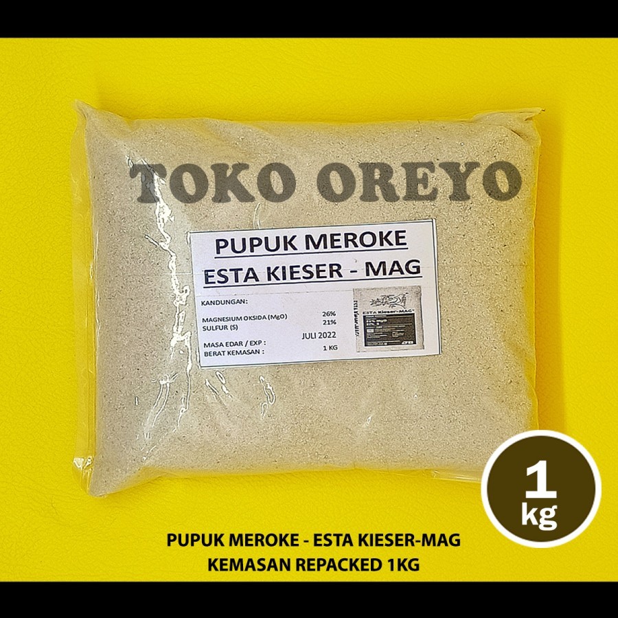 Jual PUPUK MEROKE ESTA KIESER MAG 1 KG SOLUMAG KEMASAN REPACK | Shopee ...