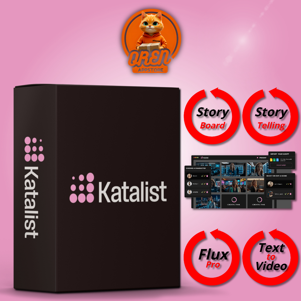 Jual Katalist Ai | Text to Video | Text to Speech | StoryBoard ...