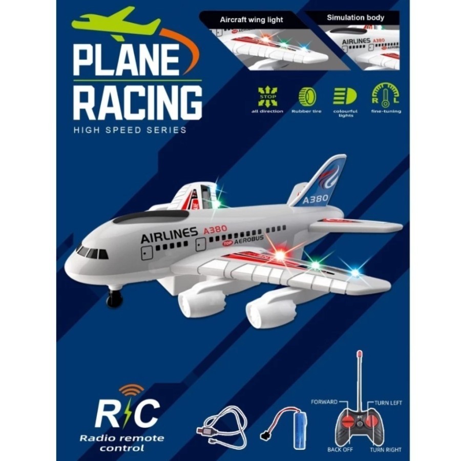 Jual Mainan Anak RC AIRLINES PLANE RACING 6035E Mainan RC Pesawat Anak ...