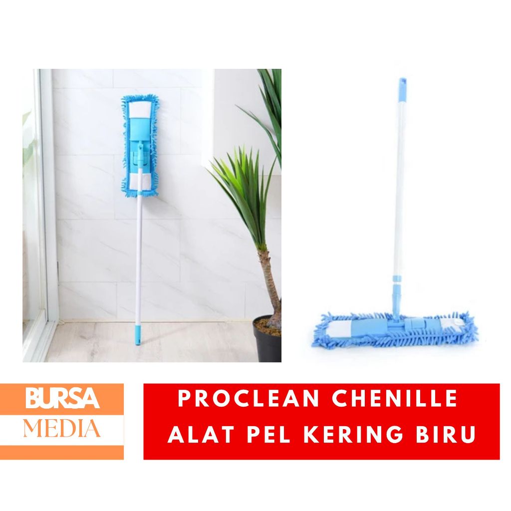 Jual Proclean Chenille Alat Pel Kering Biru Mop Blue Alat Pel / Sapu ...
