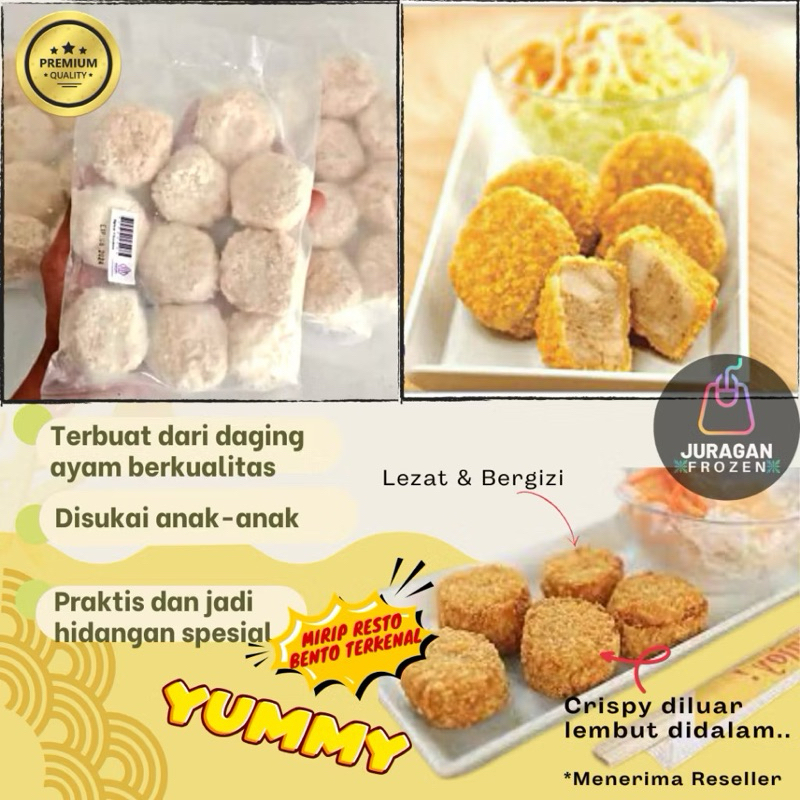 Jual HOMEMADE TORI BALL CHICKEN KATSU SPICY BENTO FROZEN | Shopee Indonesia