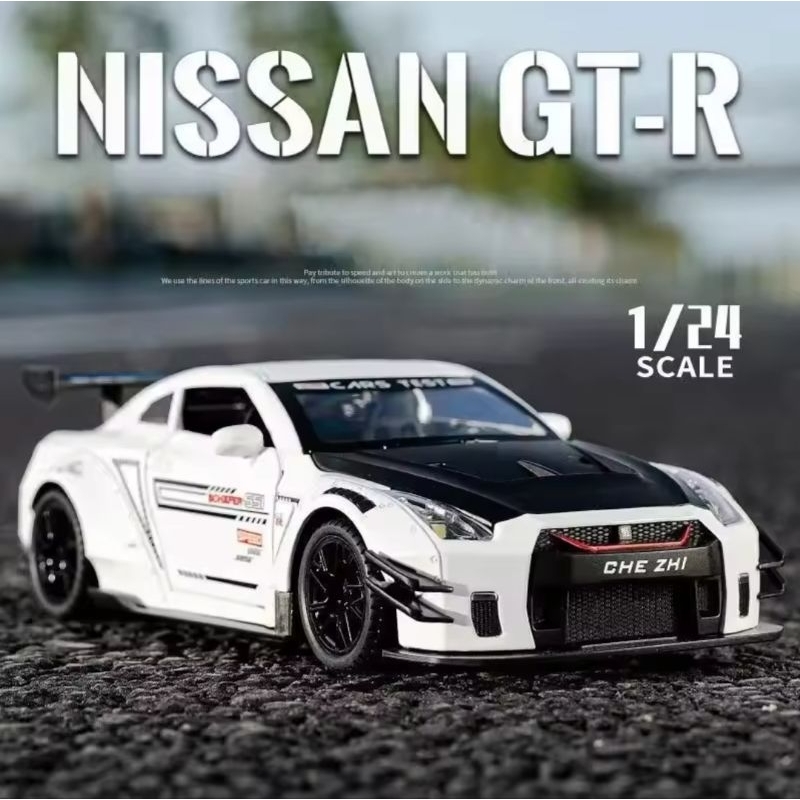 Jual Diecast Miniatur Mobil Nissan GTR R35 1:24 - Alloy Model Metal ...