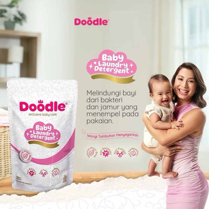 Jual Doodle Baby Laundry Detergent 650ml Refill Detergen Sabun Cuci ...