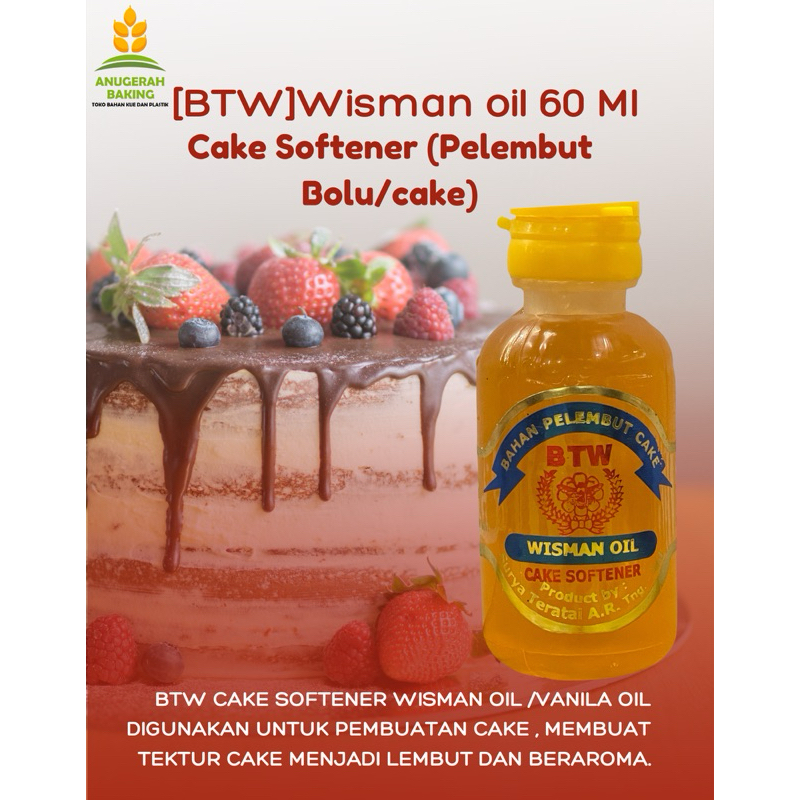 Jual [BTW] Wisman Oil/ Cake Softener 60ml / Pelembut / memperbaiki ...