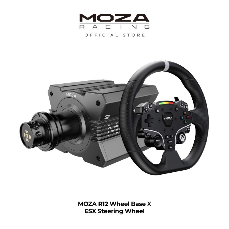 Jual MOZA Racing R12 Wheel Base with ESX Open Steering Wheel | Racing ...