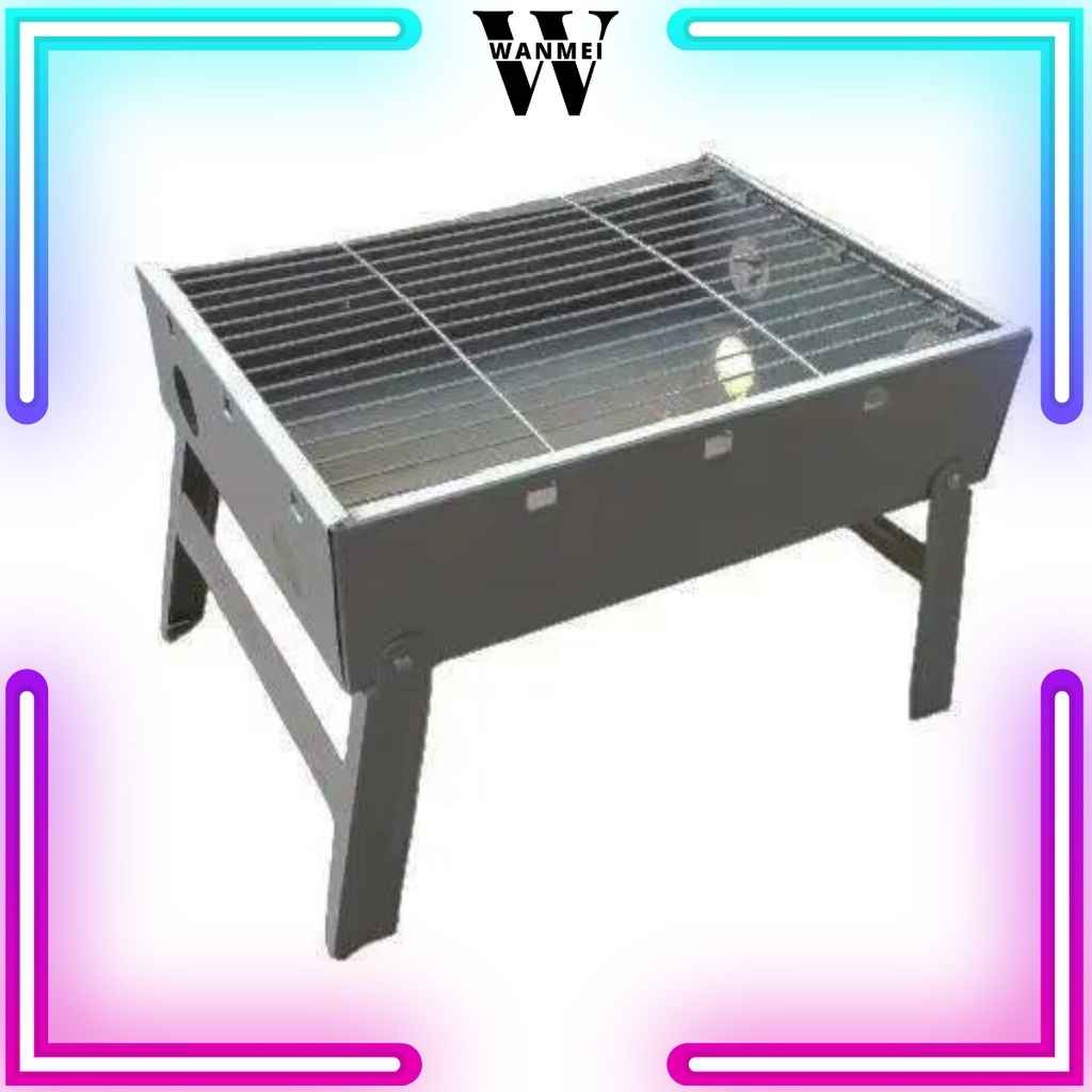 Jual Alat Panggang Portable / Pemanggang Lipat Grill BBQ Sate Sosis ...