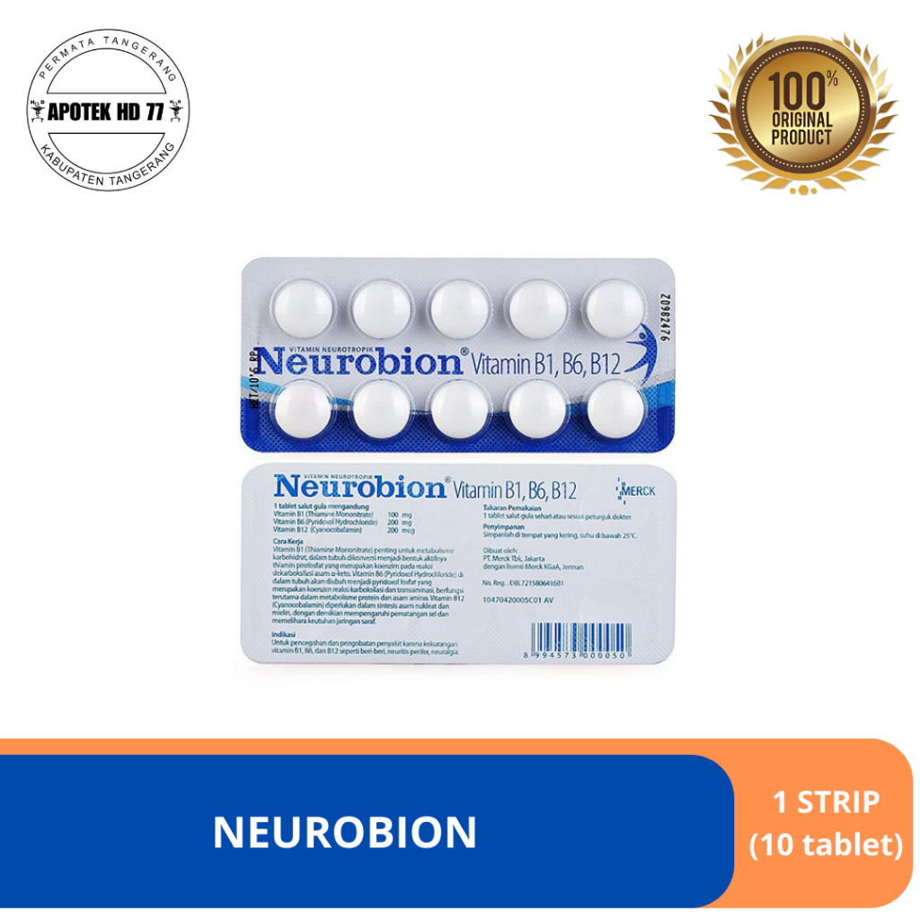 Jual NEUROBION STRIP 10 TABLET | VITAMIN NEUROTROPIK | Shopee Indonesia