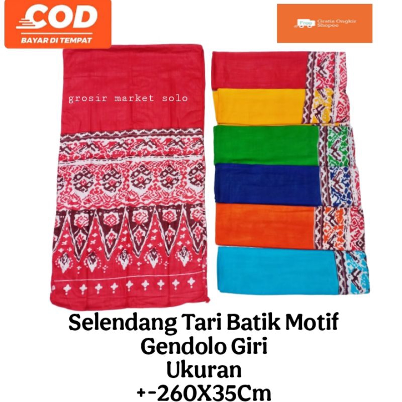 Jual Selendang Tari Batik |Selendang Anak - Dewasa | Sampur Tari Batik ...