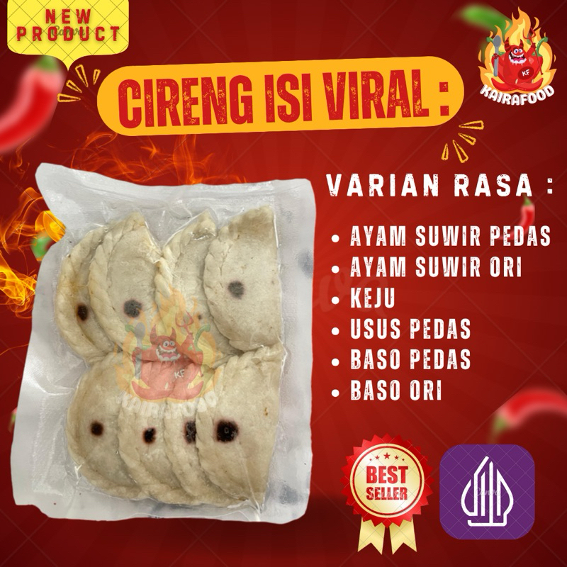Jual CIRENG ISI 5 PCS JANDO PEDES | AYAM SUWIR PEDAS | KEJU | USUS ...