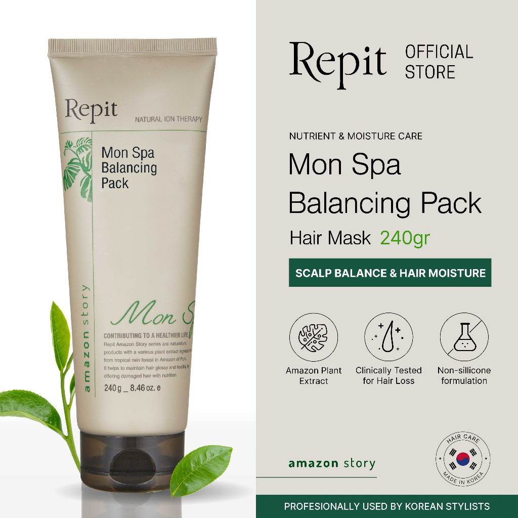 Jual Repit Amazon Story Monspa Balancing Pack Hyaluronic Acid Hair ...
