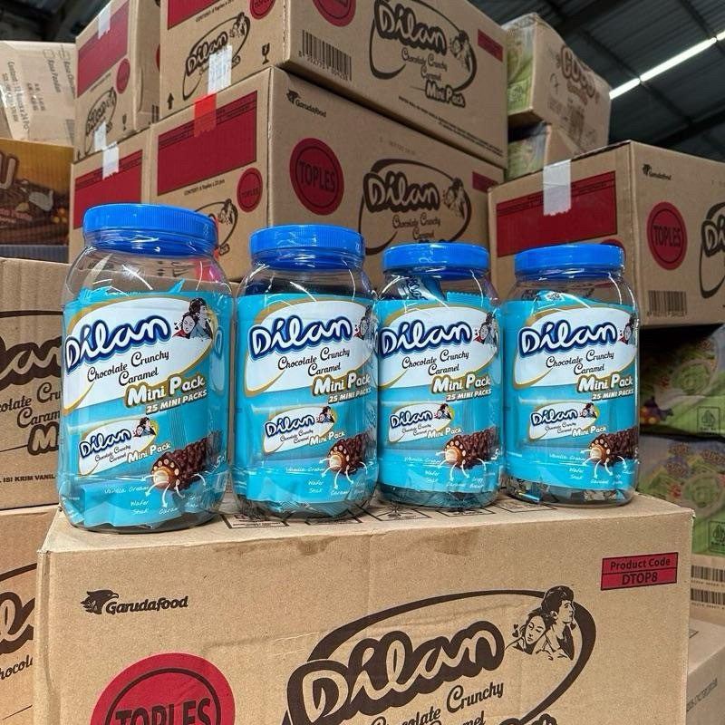 Jual DILAN TOPLES MINI 1 KARTON ISI 8 TOPLES CHOCO CRUNCHY CARAMEL ...