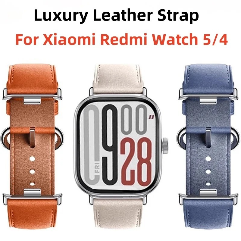 Jual Strap Redmi Watch 5 Kulit PU Leather Tali Jam Xiaomi Redmi Watch 5 ...