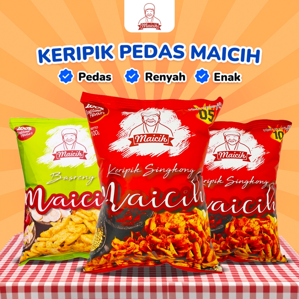 Jual Keripik Singkong Pedas Gurih Maicih / Basreng Pedas Maicih Level 3 ...