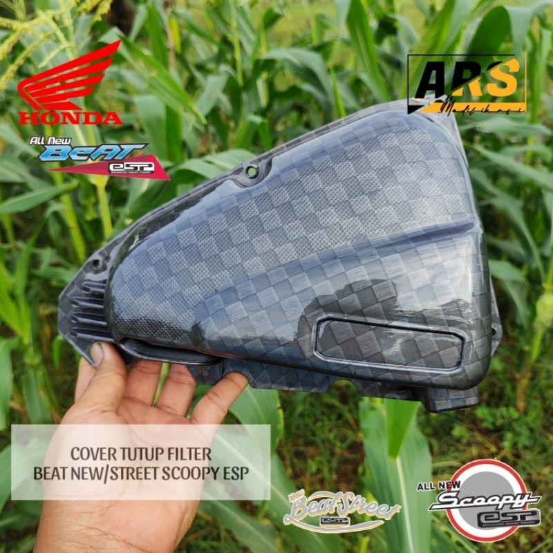 Jual Tutup Filter Beat New Pop Street Scoopy vario 110 ESP Carbon WTP ...