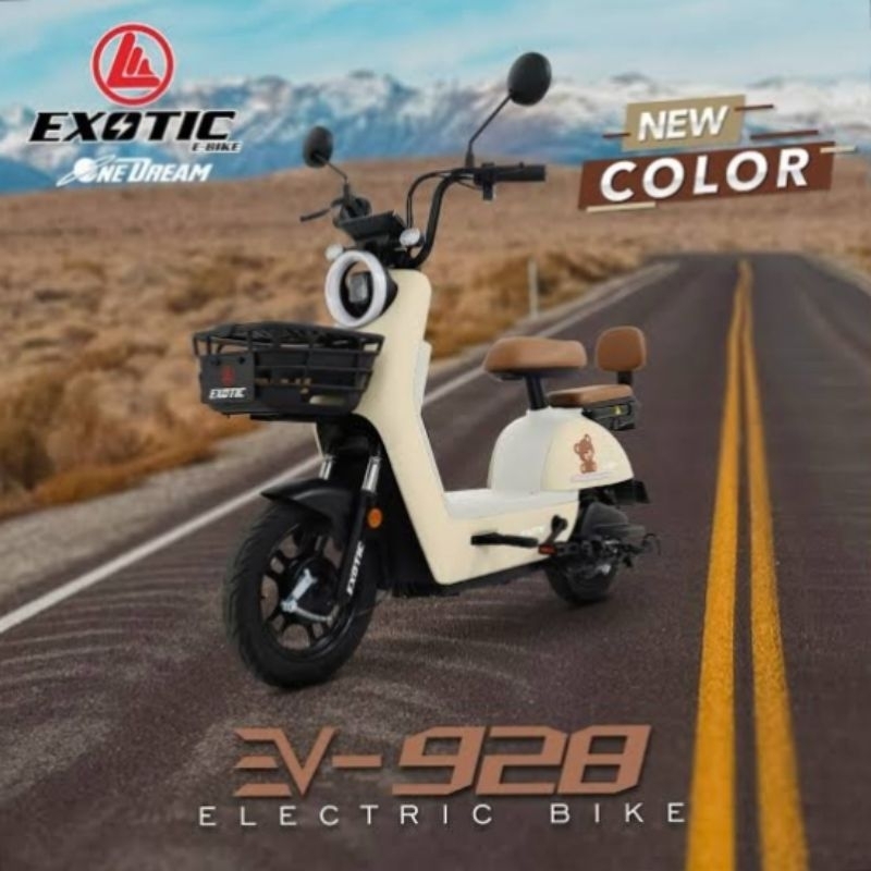 Jual SEPEDA LISTRIK TERBARU EXOTIC EV-928 GARANSI RESMI | Shopee Indonesia