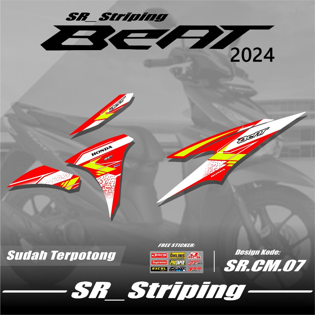 Jual Striping New Beat Fi 2024 Smart Key Terbaru MS 24.03 - Sticker ...