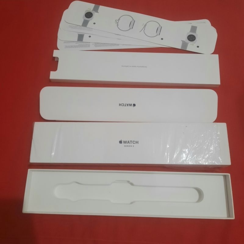 Jual dus box smart watch iwatch apple watch series 3 38 mm silver ...