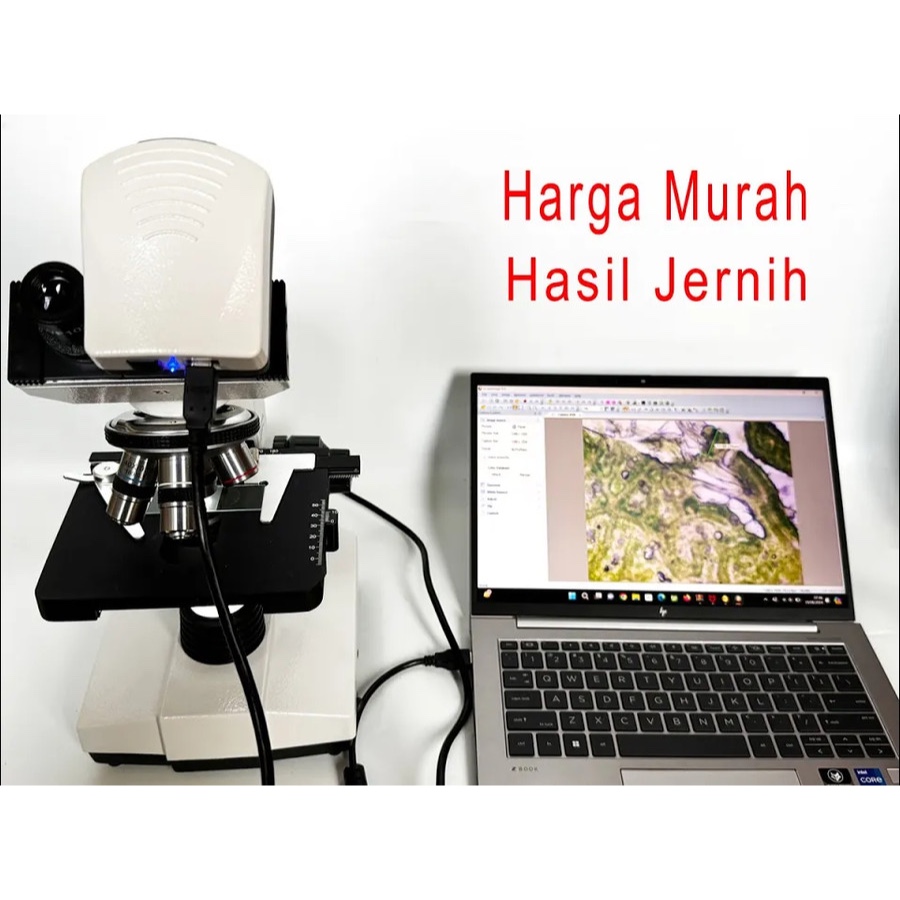 Jual Biological Microscope LED +HD Camera Mikroskop biologi Kamera HD ...