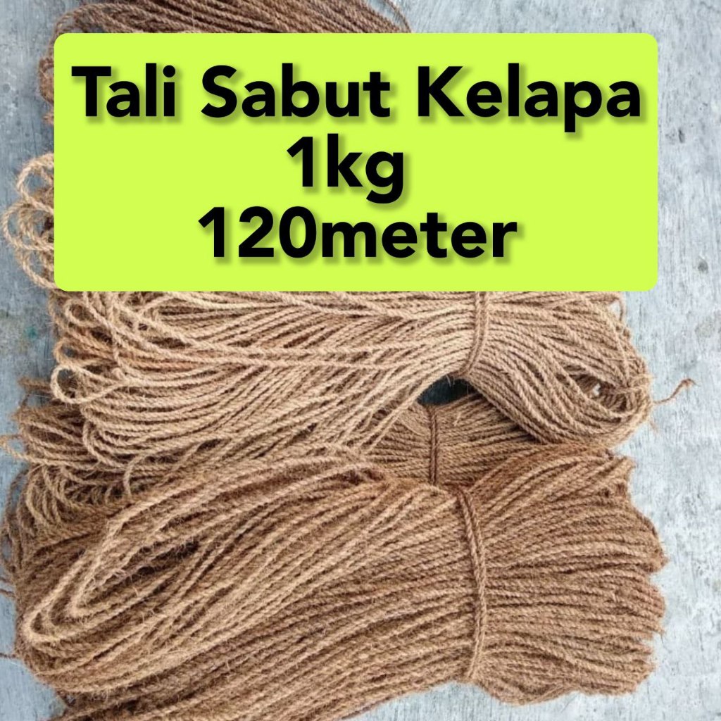 Jual Tali sabut kelapa 120 meter, Tali ijuk Hitam 120 meter, varian ...