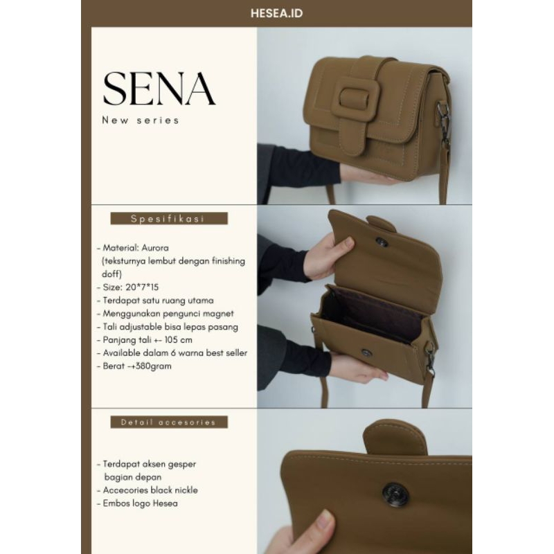 Jual Sena Bag tas slempang wanita.redy 2warna seti di gambar. | Shopee ...