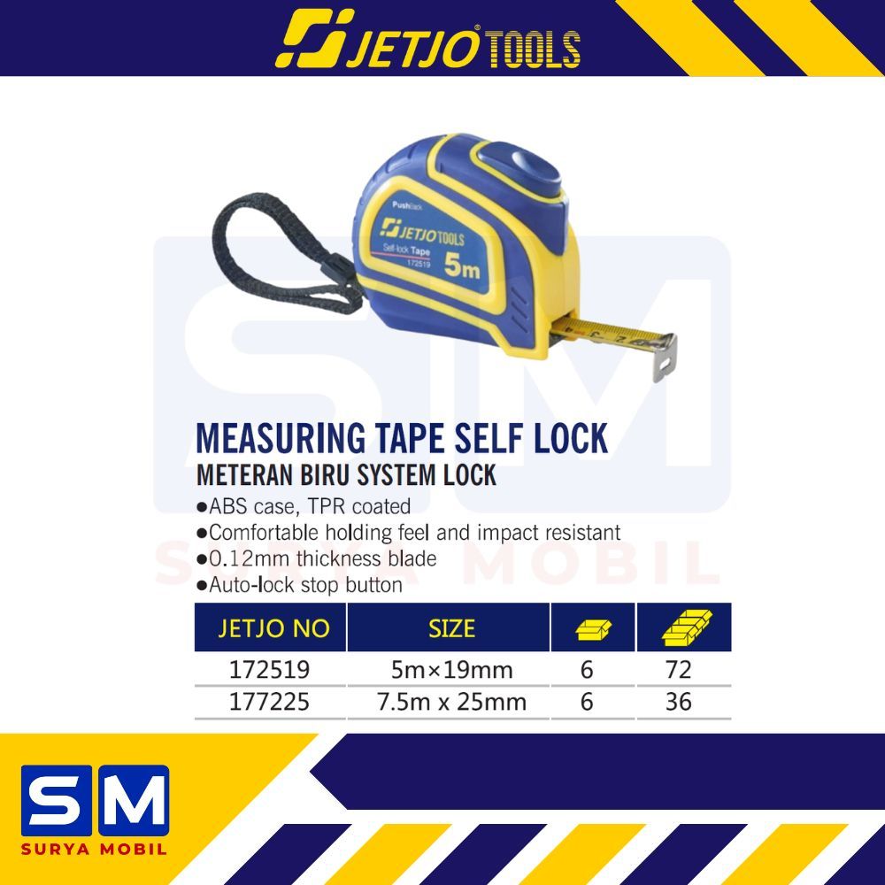 Jual Meteran 5m / Measuring Tape Self Lock Jetjo Tool Lakoni Pro ...