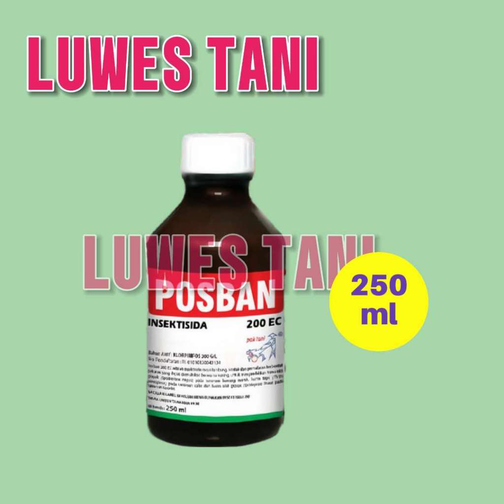 Jual Insektisida Posban {kecil) 250 m insektisida hama ulat | Shopee ...