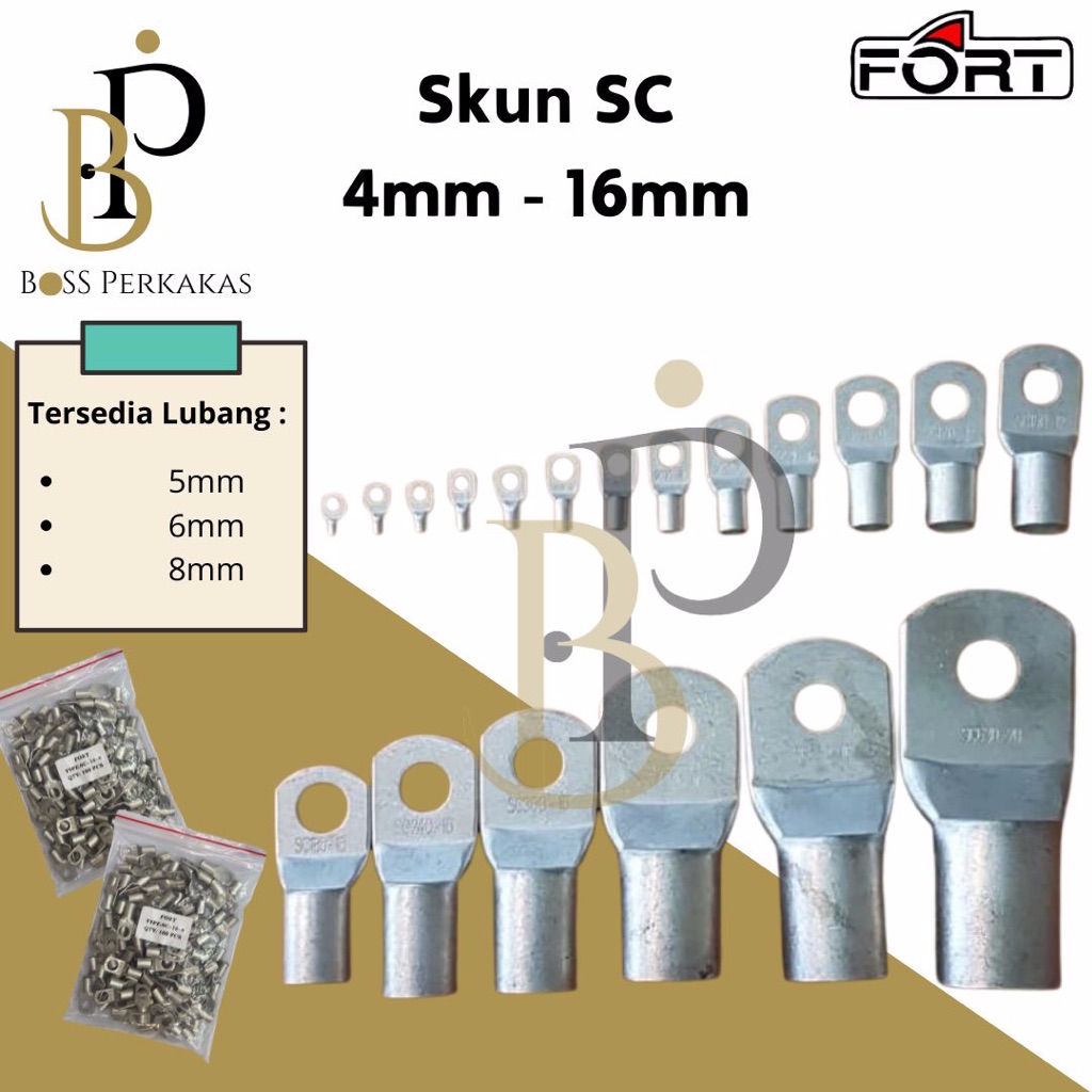 Jual Skun SC 4 - 16mm Fort // Skun SC Fort 4-16mm Harga Satuan Per Pcs ...