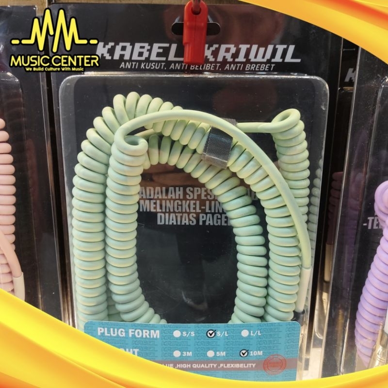 Jual Kabel Kriwil Instrument Cable - Kabel Jack 10meter | Shopee Indonesia