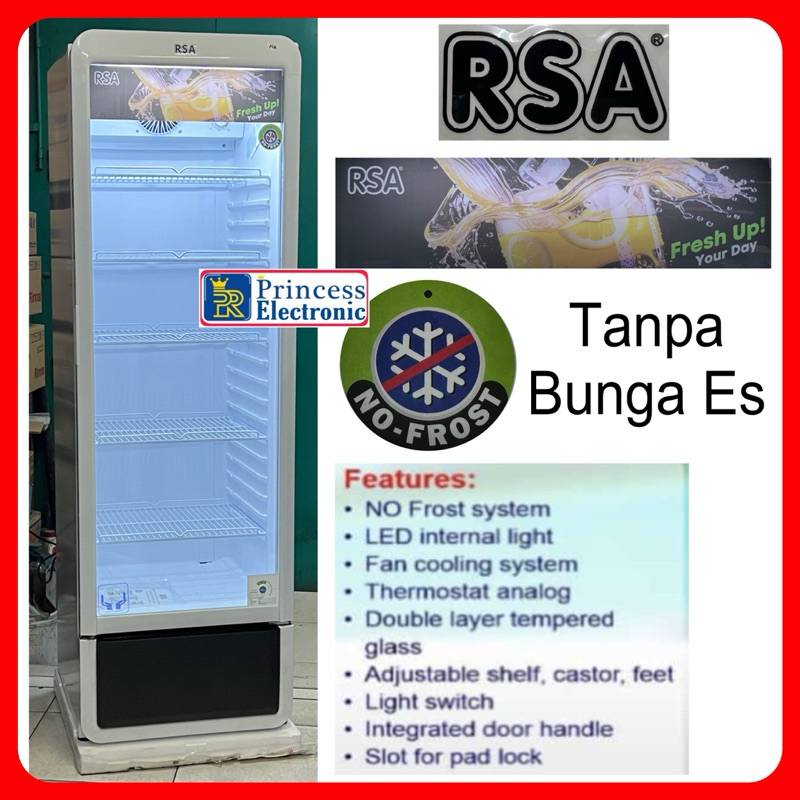 Jual Lemari Pendingin Minuman Show case 5 Rak RSA RUBY 280 | Shopee ...