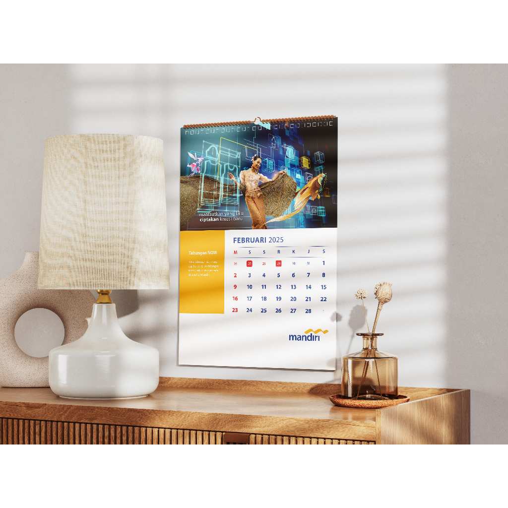 Jual Kalender Dinding Bank Mandiri | Kalender Dinding Bank BRI, BCA ...