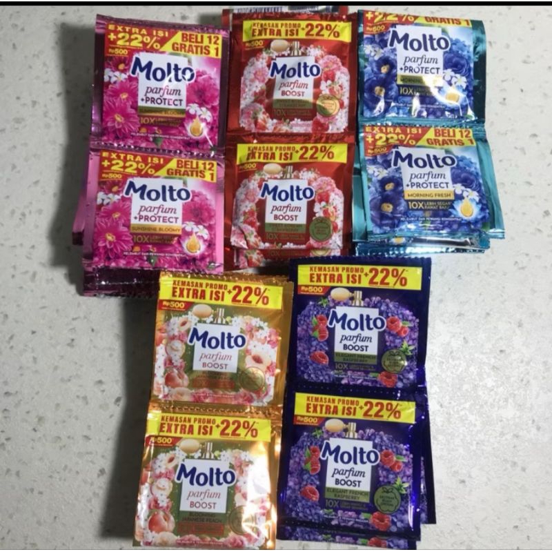 Jual Molto Al-in pewangi dan pelembut pakaian kemasan saset 1 RENTENG ...