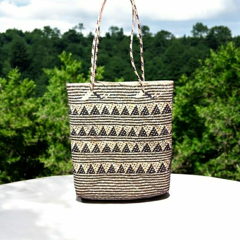 Jual Tas Map Rotan Tas rotan khas Dayak kalimantan Motif ETNIK | Shopee ...