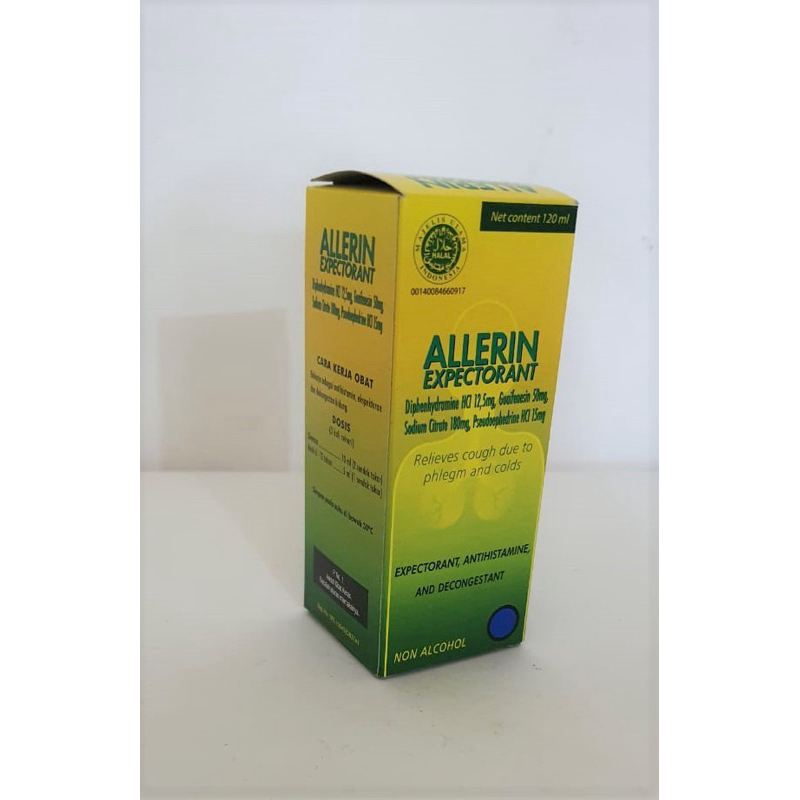 Jual Allerin Expectorant syrup 120ml | Shopee Indonesia